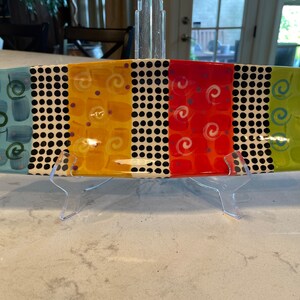 Alexis Ink Pottery Whimsical Wavy Slender Ceramic Tray - Etsy