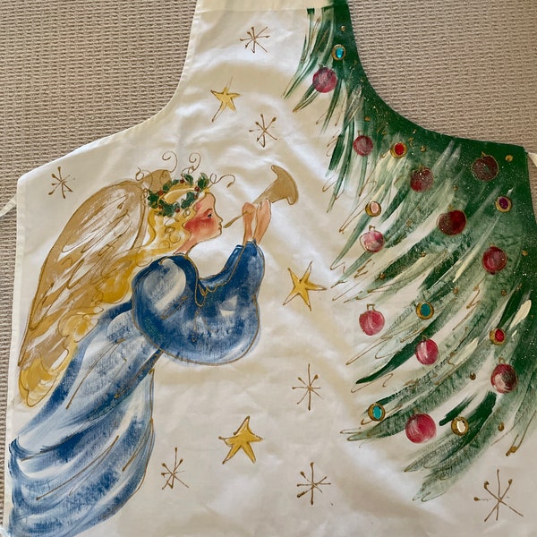 Hand Painted Apron - Etsy