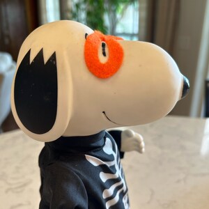 Vintage Halloween Gemmy Peanuts Snoopy in Skeleton Costume Animated ...
