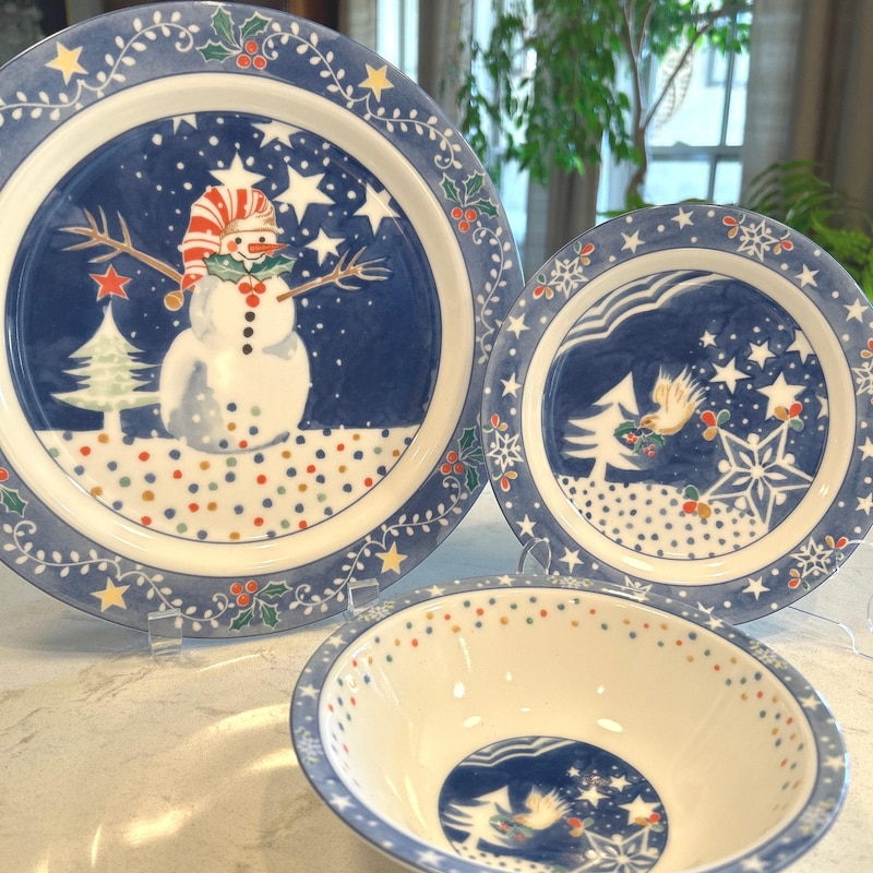 Christmas Dinnerware - Etsy