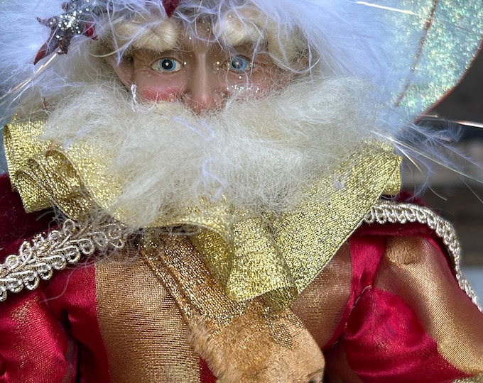 Vintage Mark Roberts Collection Christmas Fairy W/ Wings & Jingle Bells ...