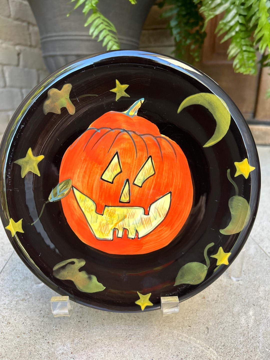 Vintage Halloween Folk Art Susan Winget CIC Certified International ...