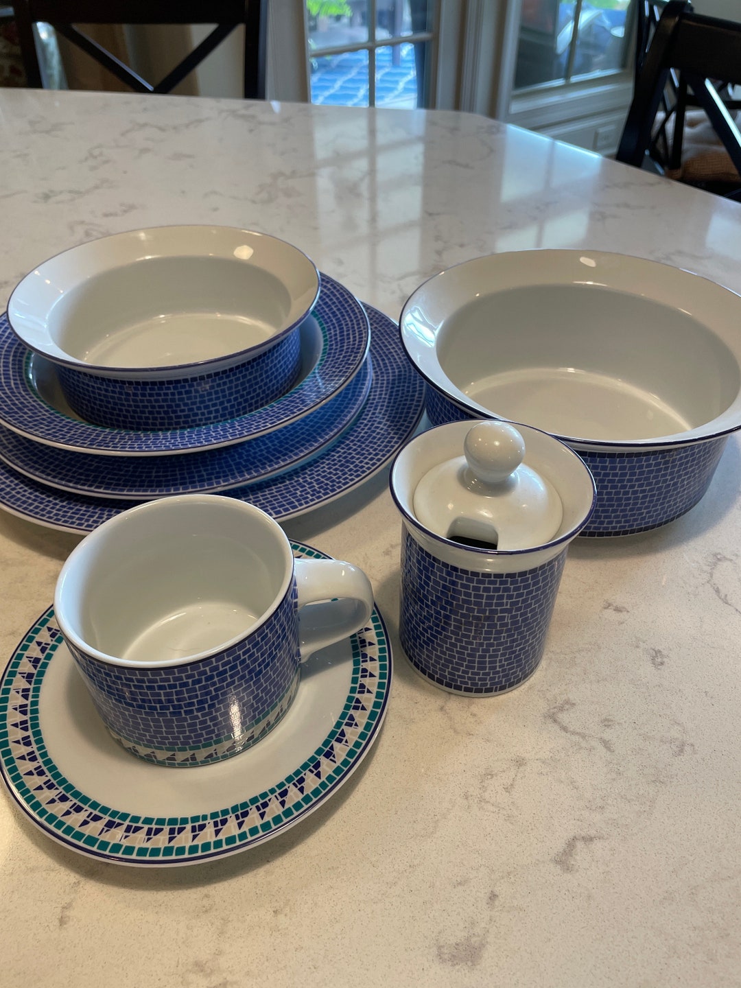 Dansk Tiles Pattern 1990s Mosaic Dinnerware Pattern, Crafted in ...