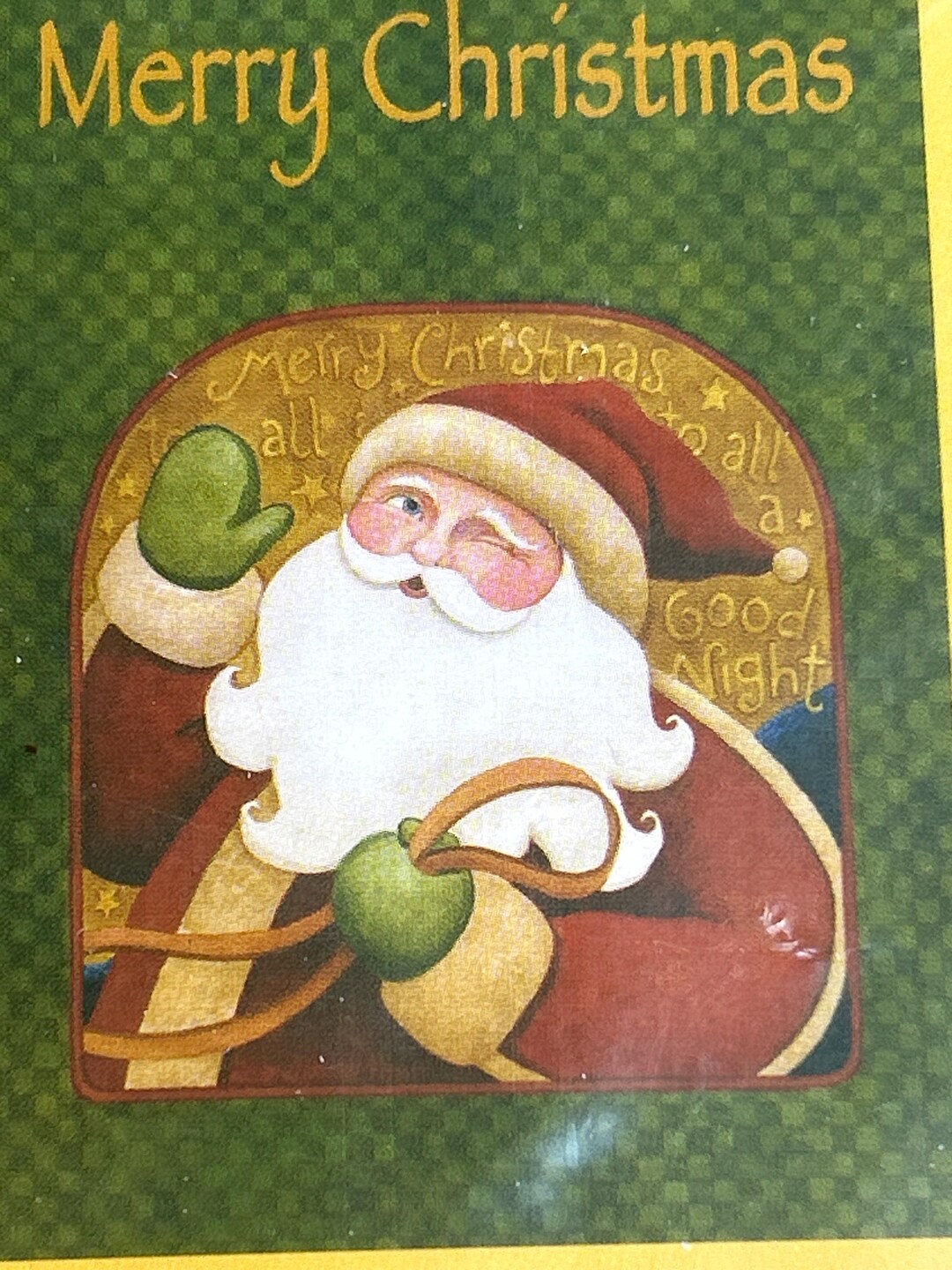 Toland 'merry Christmas' Santa Claus, the Designer Collection 40"h X 28 ...