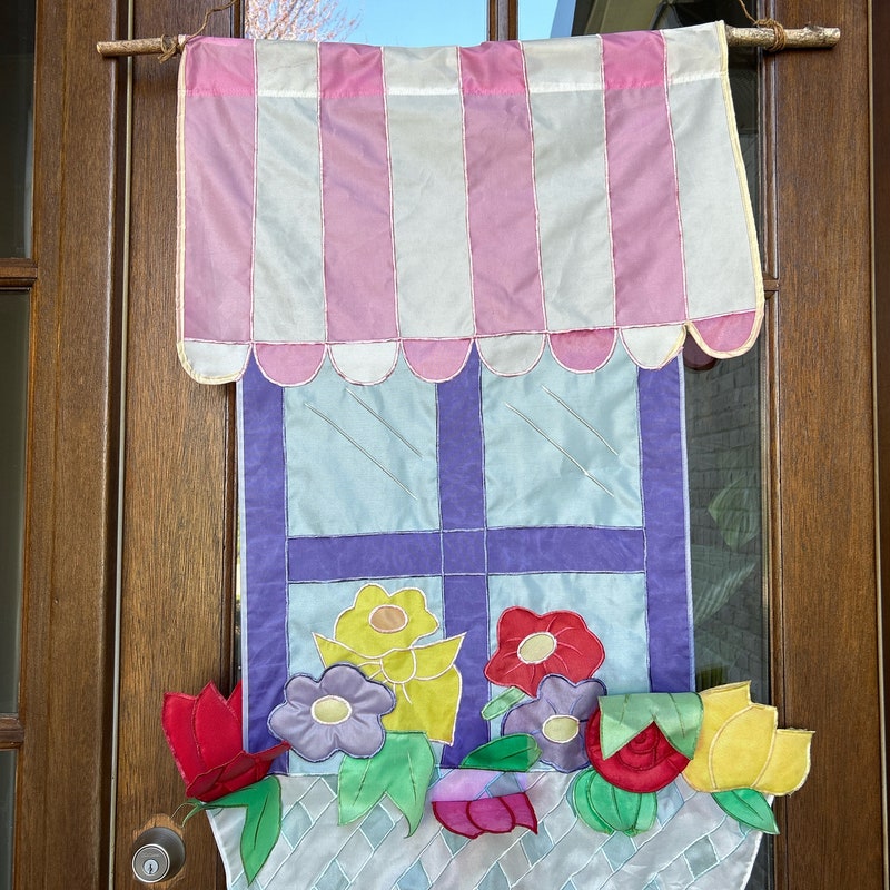 Embroidered Garden Flags - Etsy