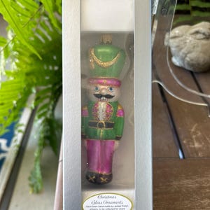 Christmas Nutcracker Ornament Vitbis Polish Hand Crafted Glass ...