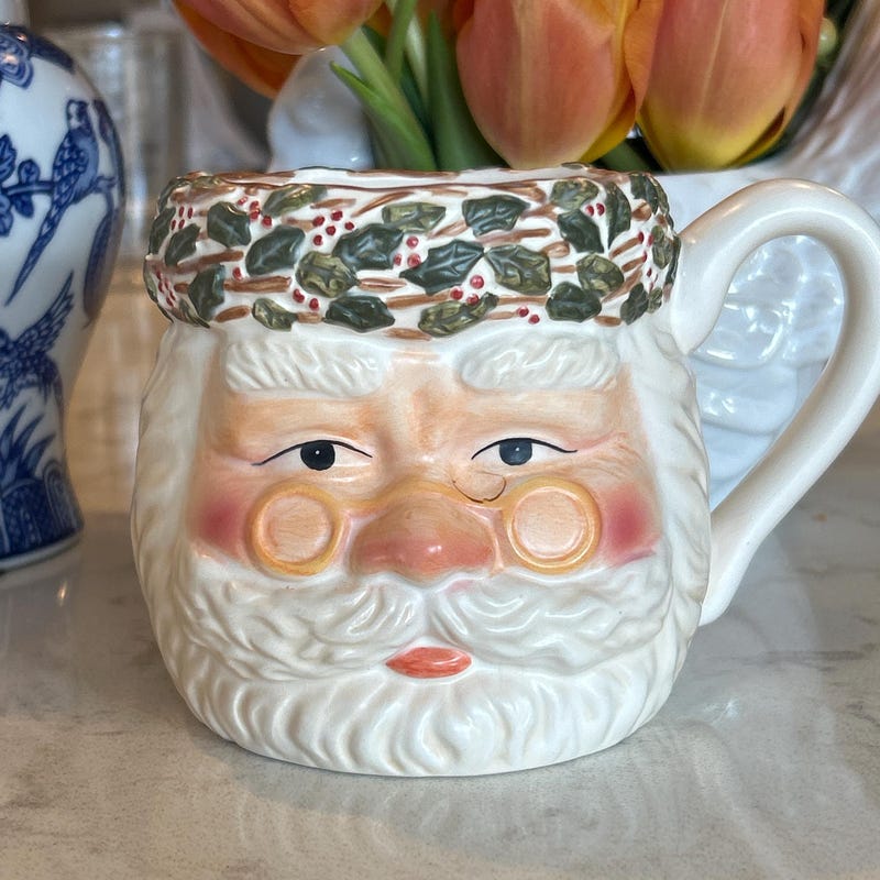 Vintage Santa Mugs - Etsy