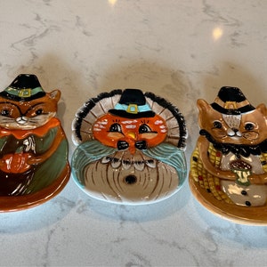 Johanna Parker Fall Thanksgiving Critter, Trinket Candy Dish ...