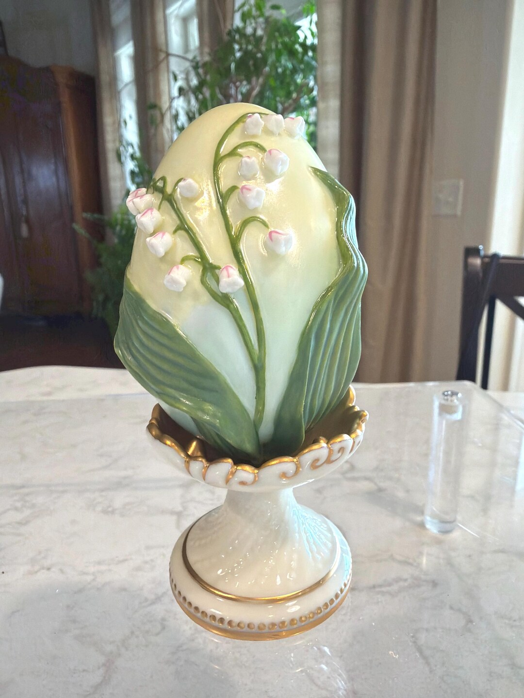 Vintage Fitz and Floyd Elegant Eggs Collection, Porcelain Lily of the ...