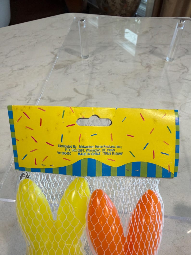 Vintage Fillable Plastic Bunny Rabbit Heads, Easter Egg Set of 6, NIB ...
