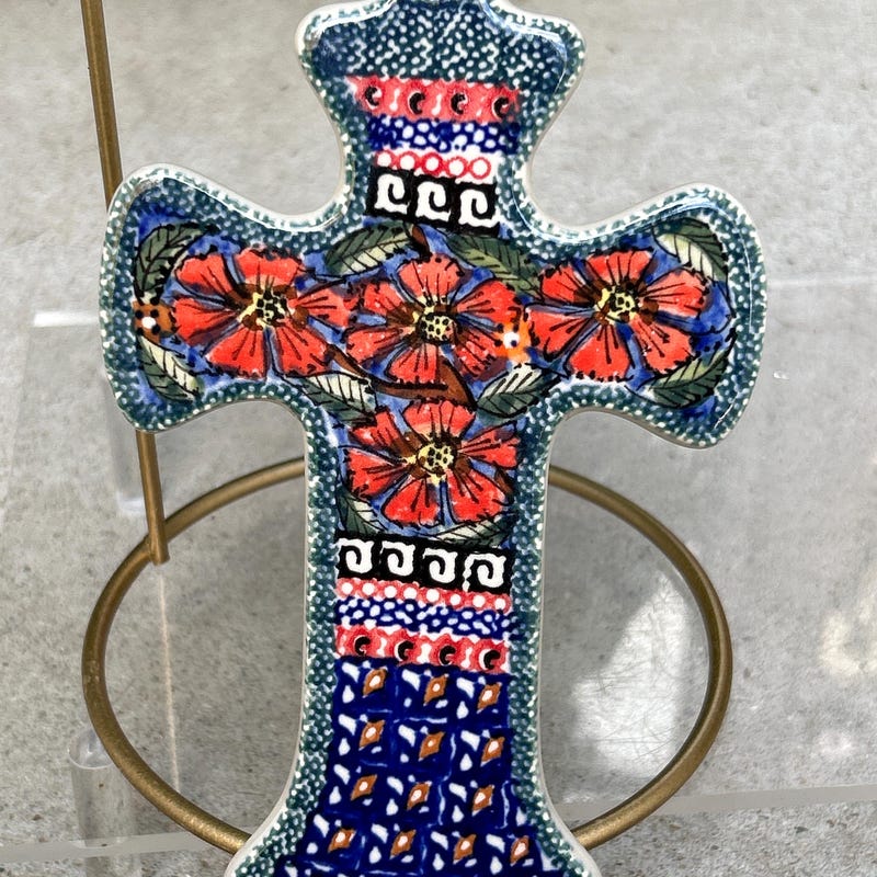 Pottery Cross - Etsy