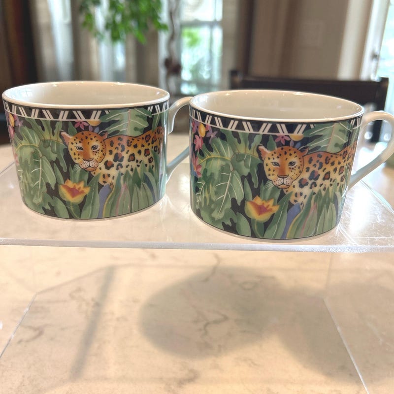 Jungle Tea Cup Set - Etsy