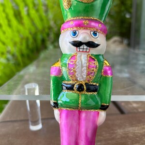 Christmas Nutcracker Ornament Vitbis Polish Hand Crafted Glass ...