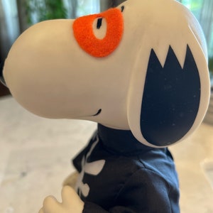 Vintage Halloween Gemmy Peanuts Snoopy in Skeleton Costume Animated ...