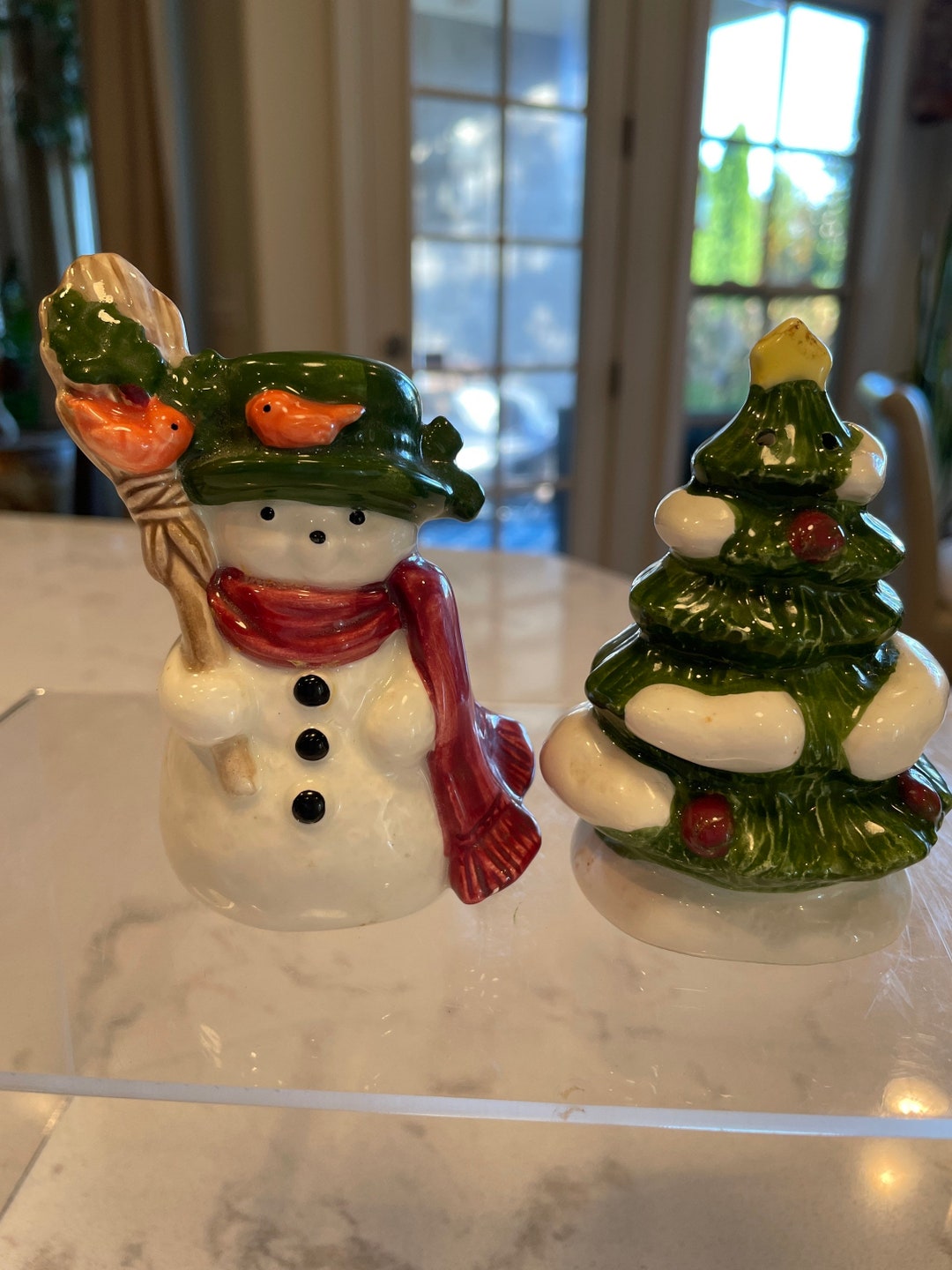 Vintage Christmas OTAGIRI Japan Gibson Greeting Cards Salt & Pepper ...