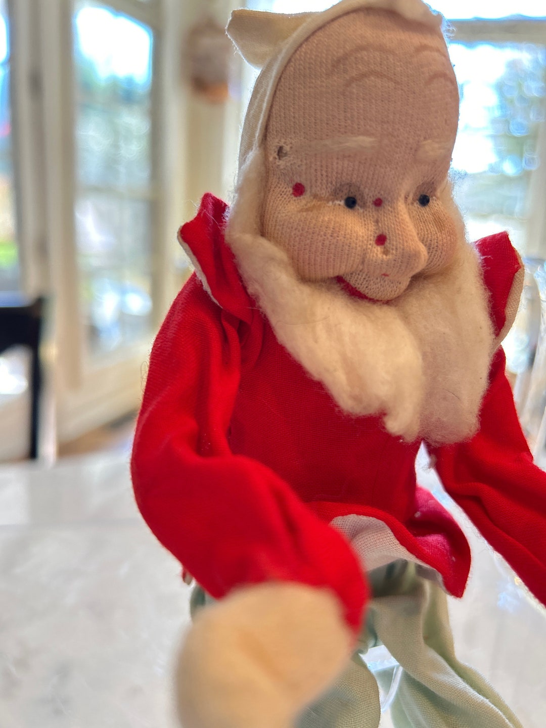 Vintage Shackman Stockinette Santa Claus, Elf Circa 1960 Vintage ...