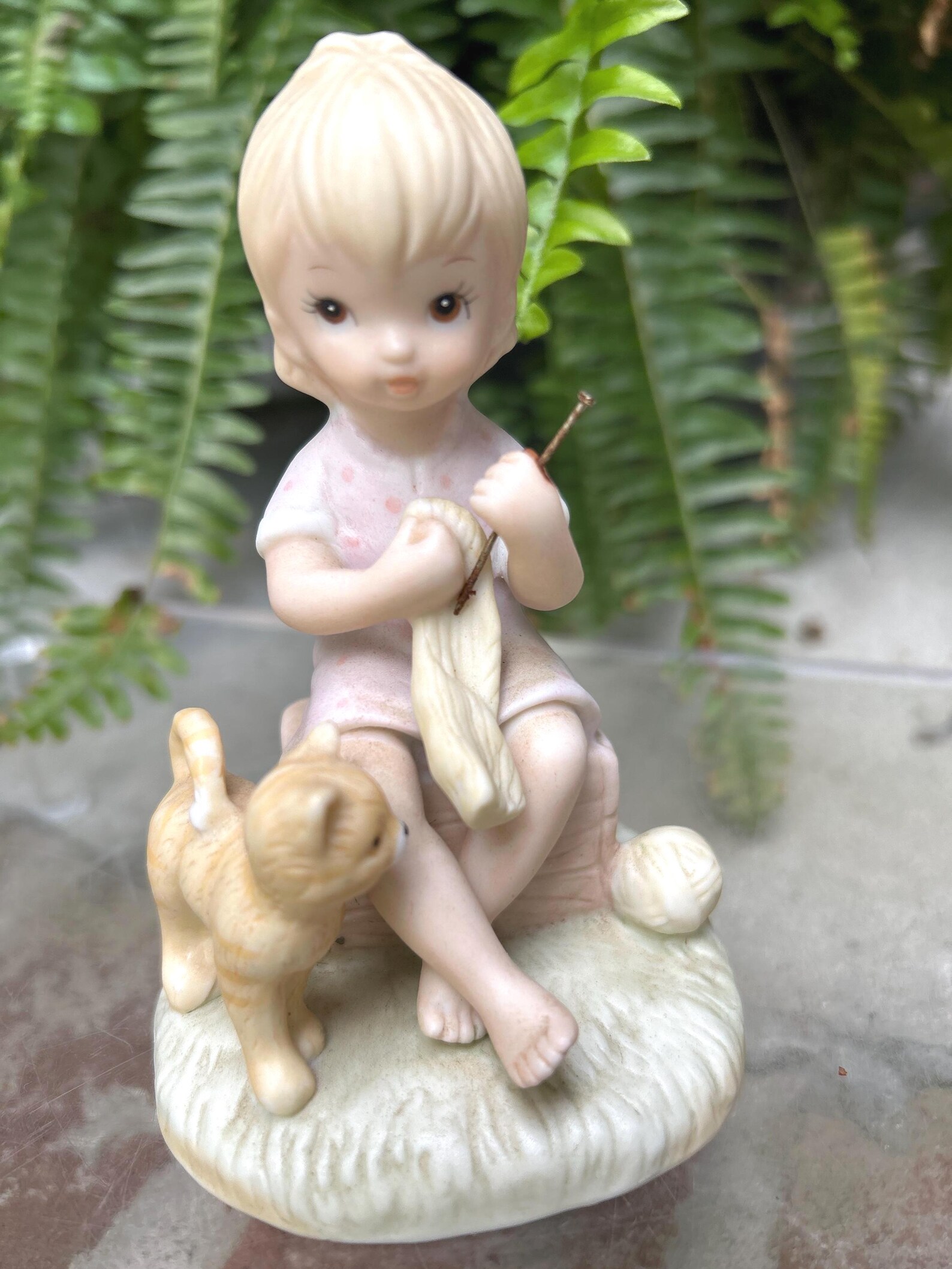 Vintage Lefton the Christopher Collection Porcelain Figurine, Girl ...