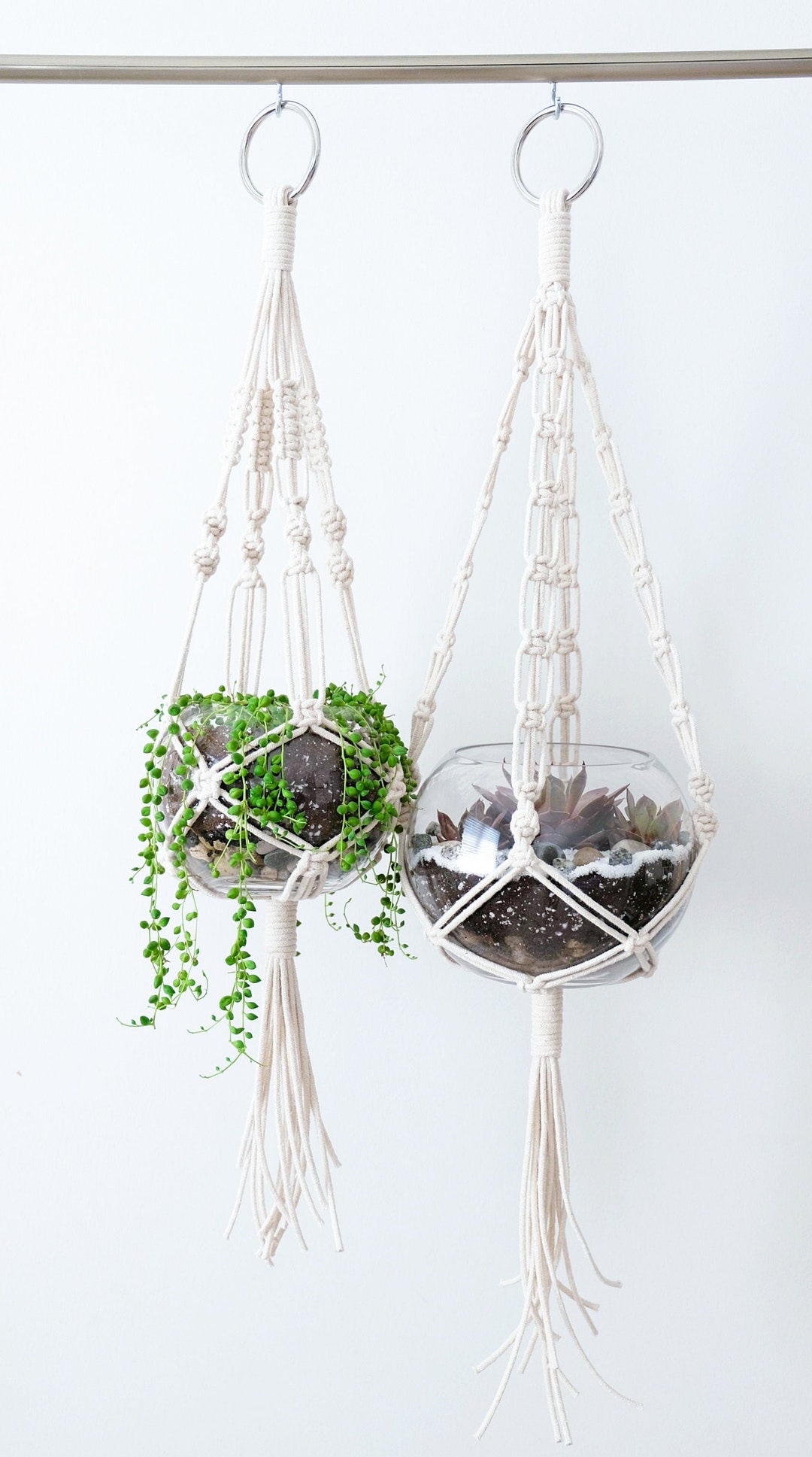 MACRAME PLANT HANGER, Indoor Hanging Planter, Plant Holder, Modern ...
