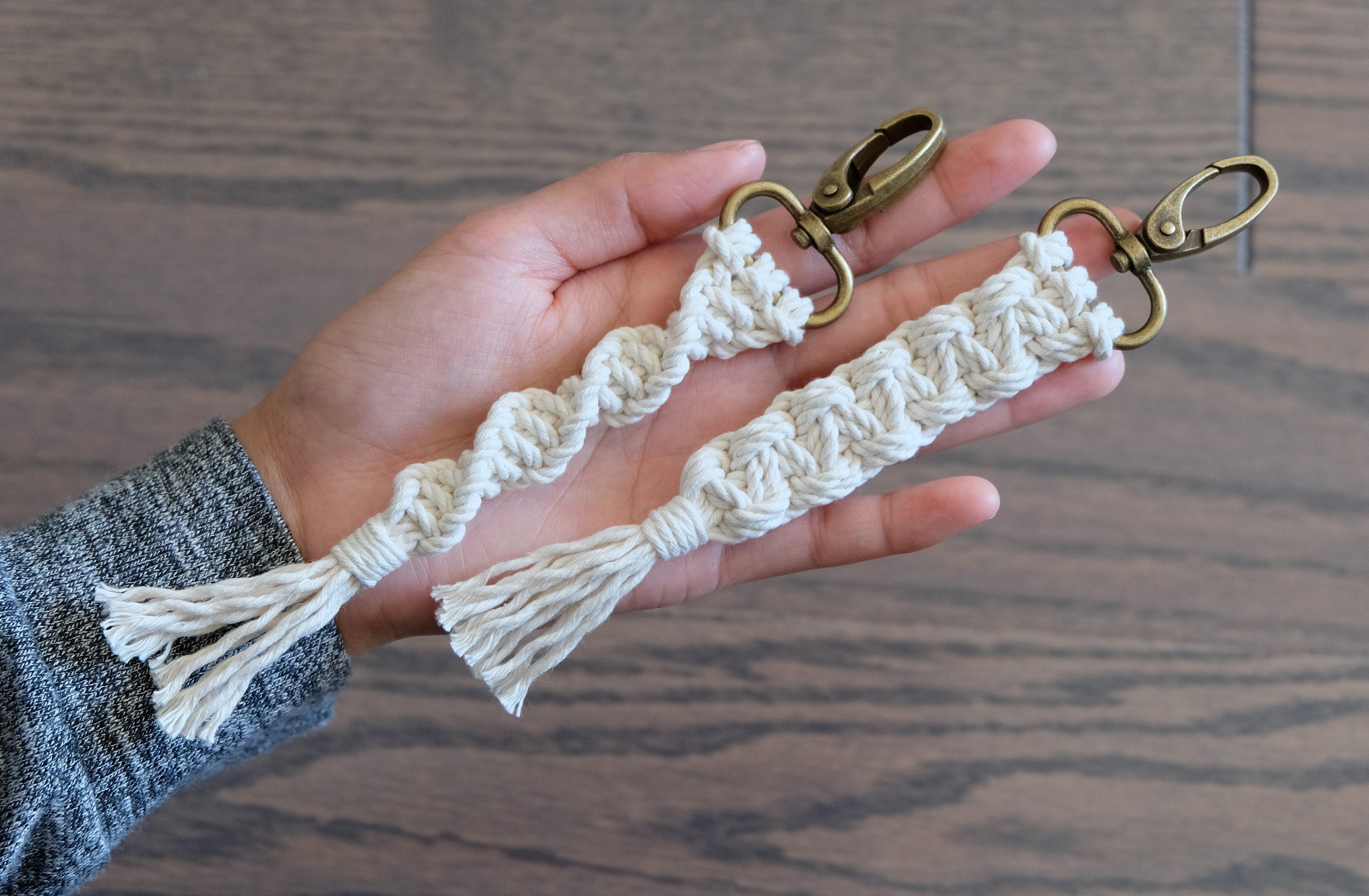 MACRAME KEYCHAIN, Cute Keychain, Rope Keychain, Keychain Macrame, Boho ...