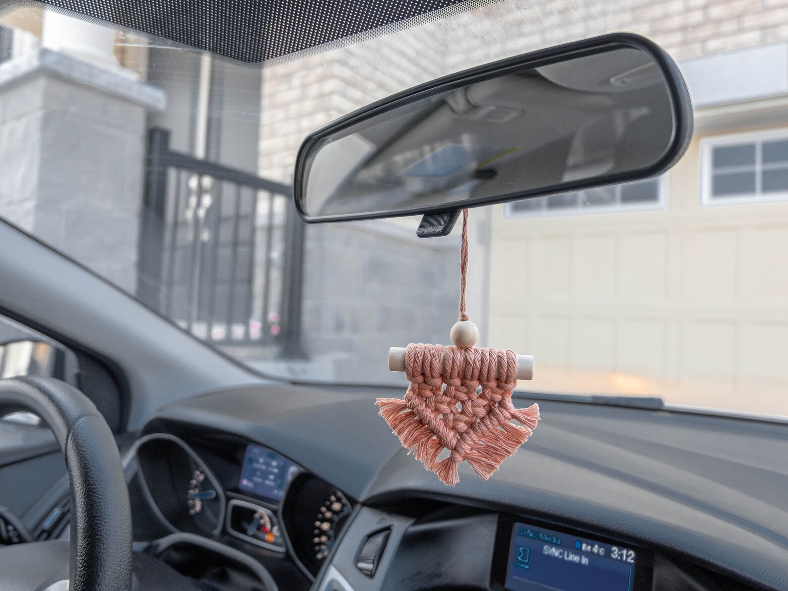 Macrame Car Diffuser, Essential Oil Macrame Car Hanging Accessories ...