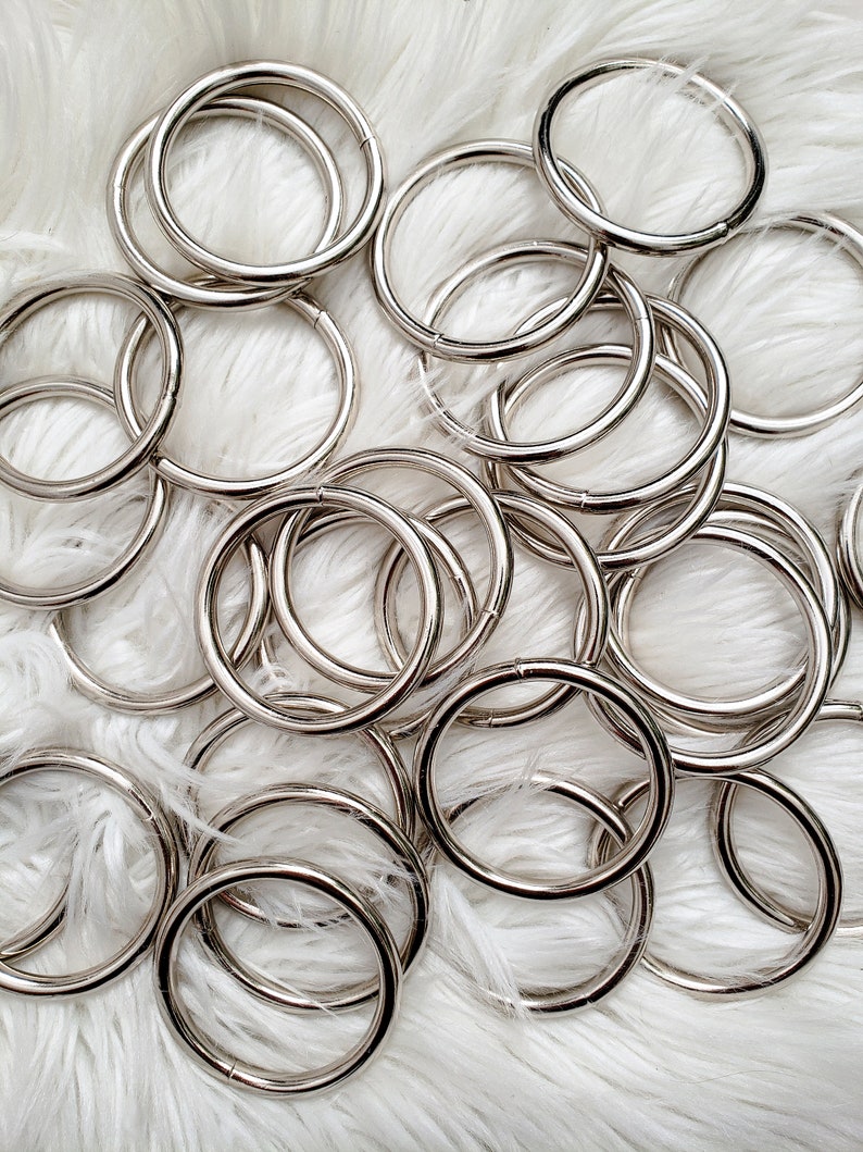 2.5 Inch Heavy Duty Metal Ring, Nickel-plated Harness Ring, Macrame ...