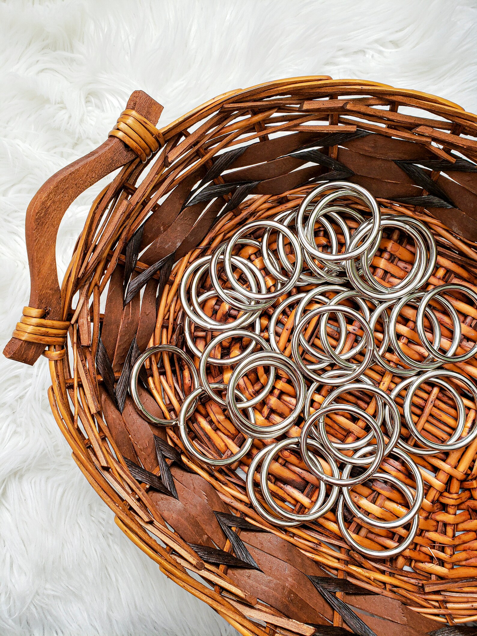 2.5 Inch Heavy Duty Metal Ring, Nickel-plated Harness Ring, Macrame ...