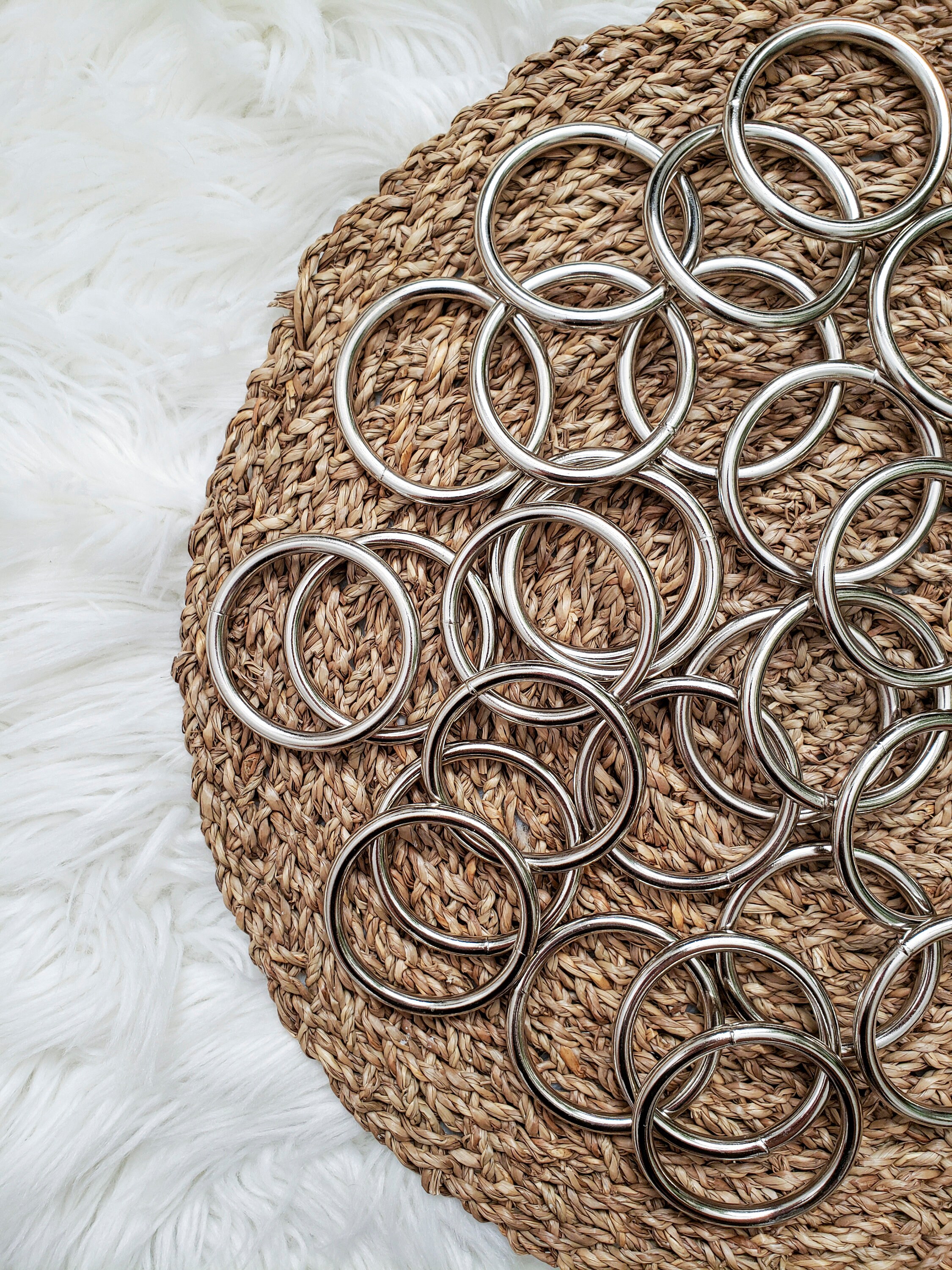 Metal Rings Macrame Ring Stainless Steel Ring Macrame | Etsy