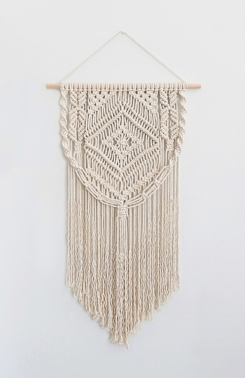 Large MACRAME WALL HANGING White Wall Hanging Rope Tapestry - Etsy