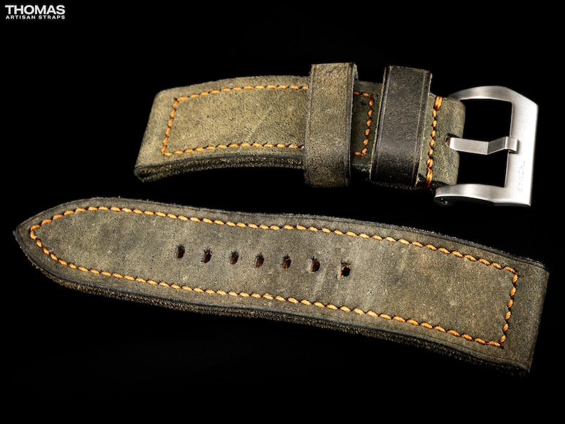 RH13 Rivulet - Bracelet de montre en cuir nubuck italien fait main ...