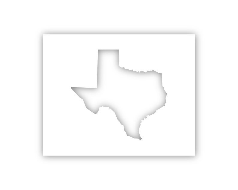 8x10 Texas State Photo Mat - Picture Frame Mat - Photo Frame Mat ...