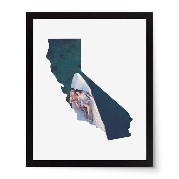 Framed California Map - Etsy