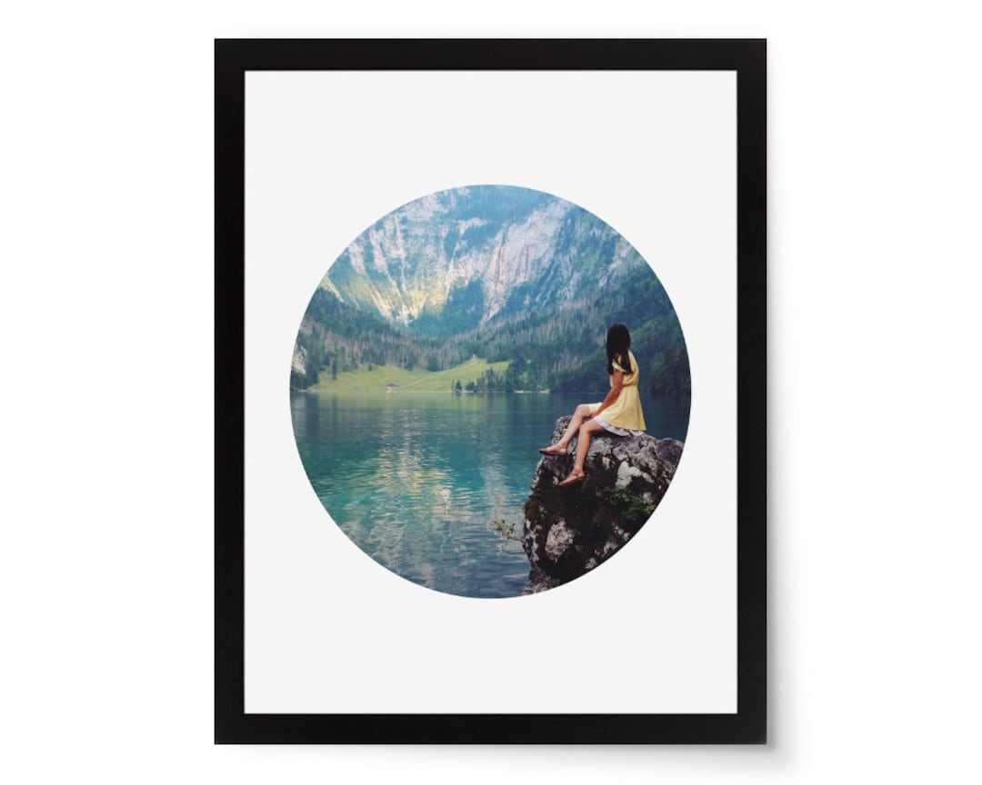 11x14 Circle Photo Mat - Picture Frame Mat - Photo Frame Mat - Wall Art ...