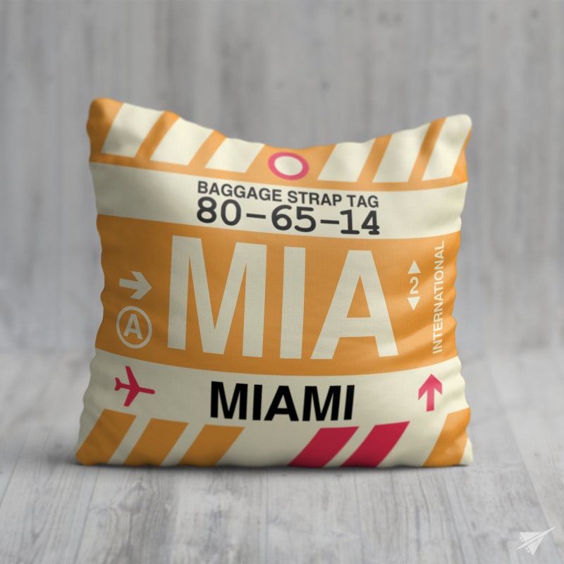 Miami Throw Pillow - Etsy