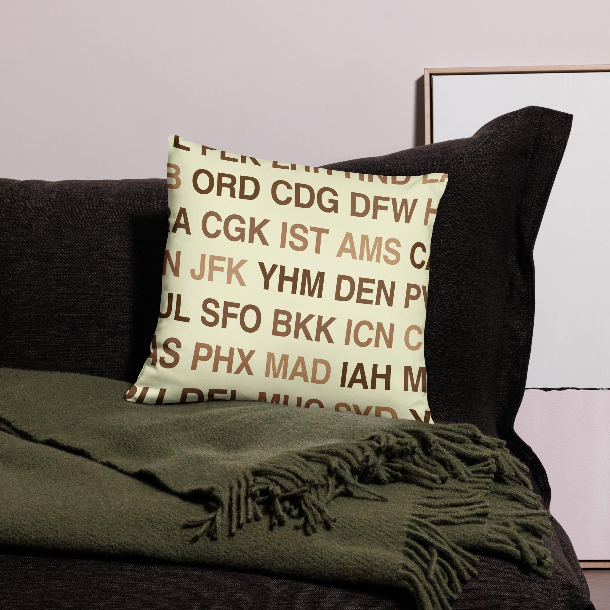 DUBAI United Arab Emirates Throw Pillow • DXB Airport Code • Travel ...