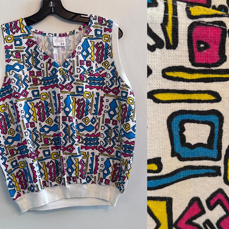 80s Vest - Etsy