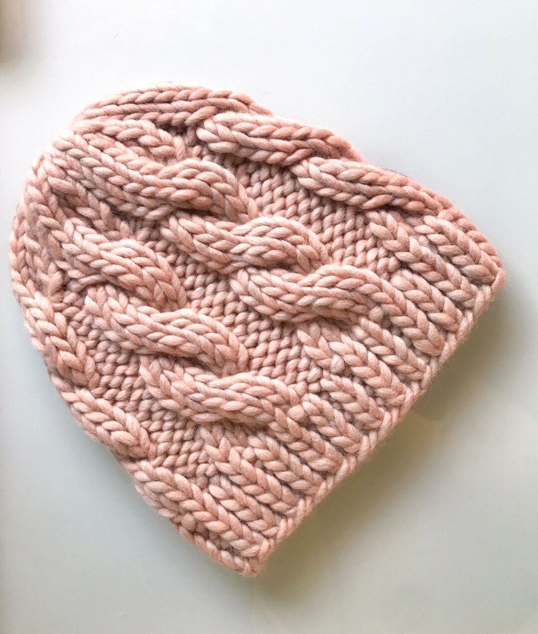 Chunky Yarn Hat Knitting Pattern - Easy Beanie - Instant Digital ...