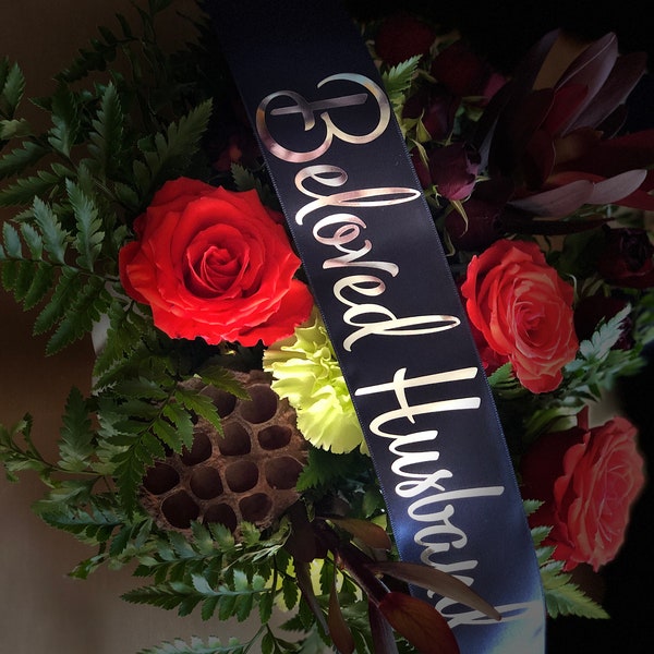 Funeral Spray Ribbon - Etsy