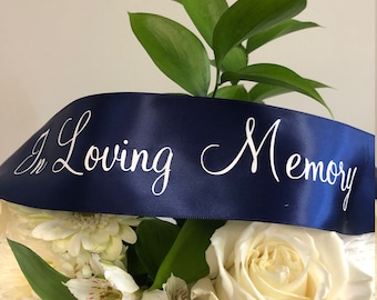 Funeral Flower Ribbon - Etsy