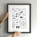 Mountain Bike Art Print 'the Build' MTB Poster - Etsy UK