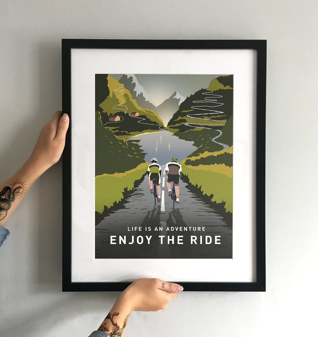 Enjoy the Ride Cycling Art Print - Etsy Canada