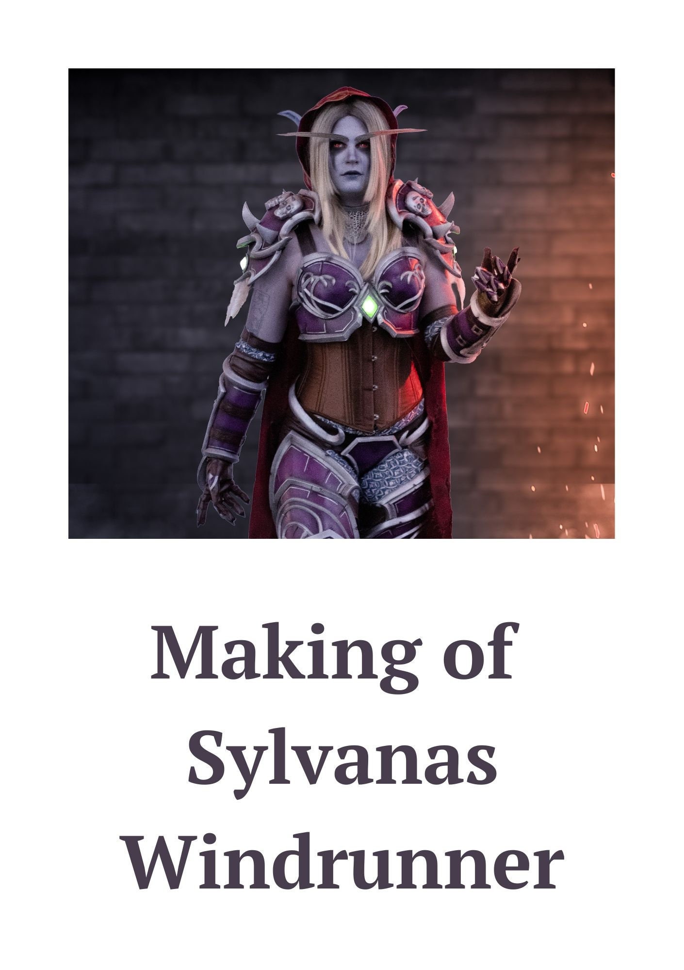Sylvanas Windrunner Cosplay Build Book / Tutorial / Cosplay Armor Tutorial - Etsy