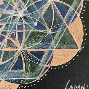 Seed of Life Drawing: Colored Pencil Sacred Geometry Art - Etsy