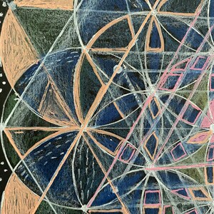Seed of Life Drawing: Colored Pencil Sacred Geometry Art - Etsy