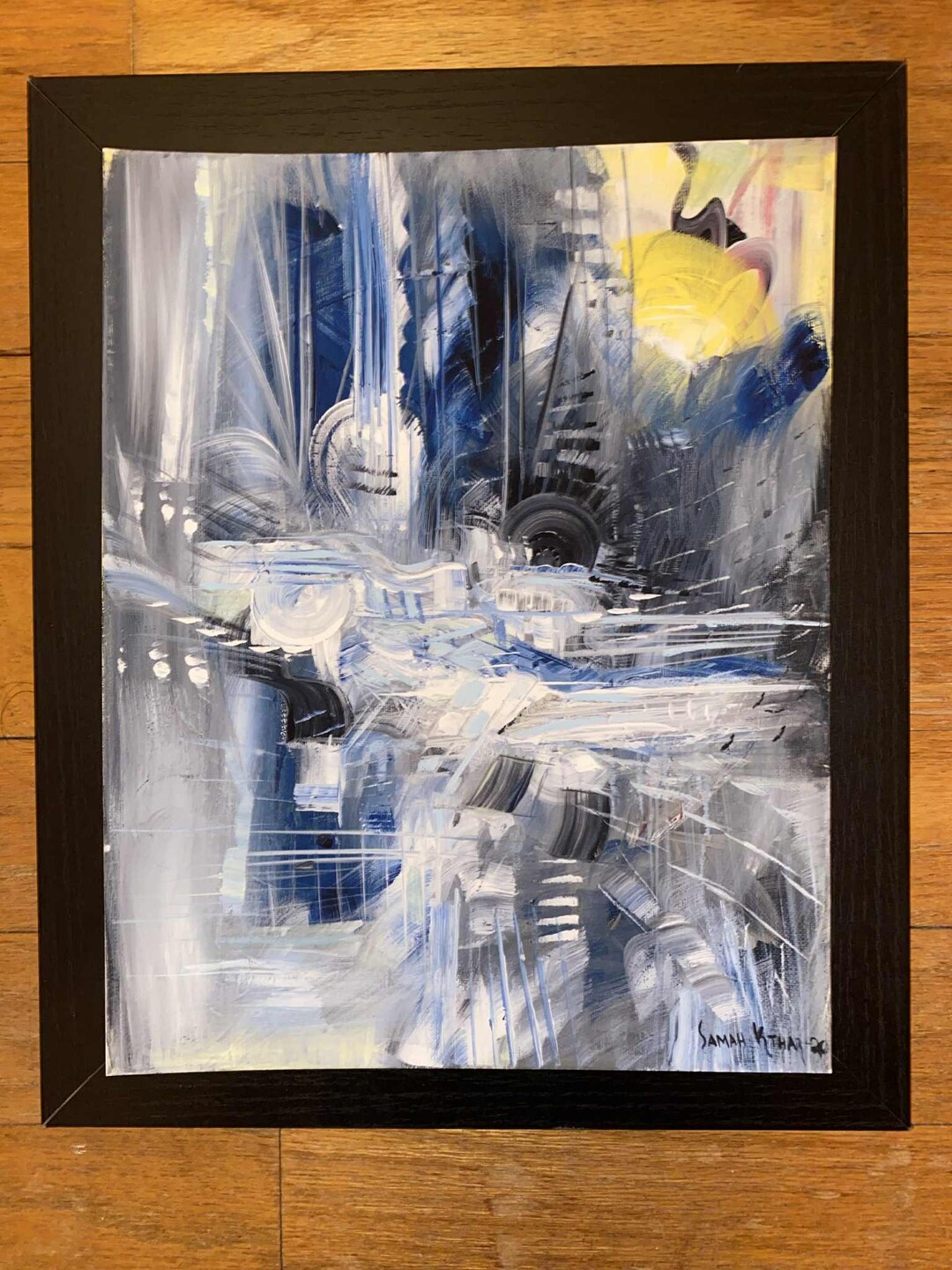 Abstract Expression Wall Art, Framed - Etsy