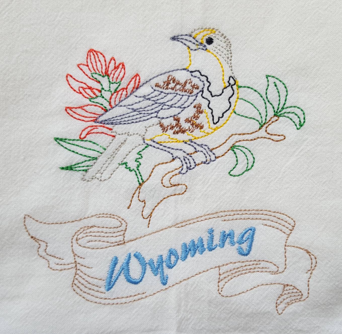 Wyoming State Bird Western Meadowlark OR State Flower Indian Paintbrush ...