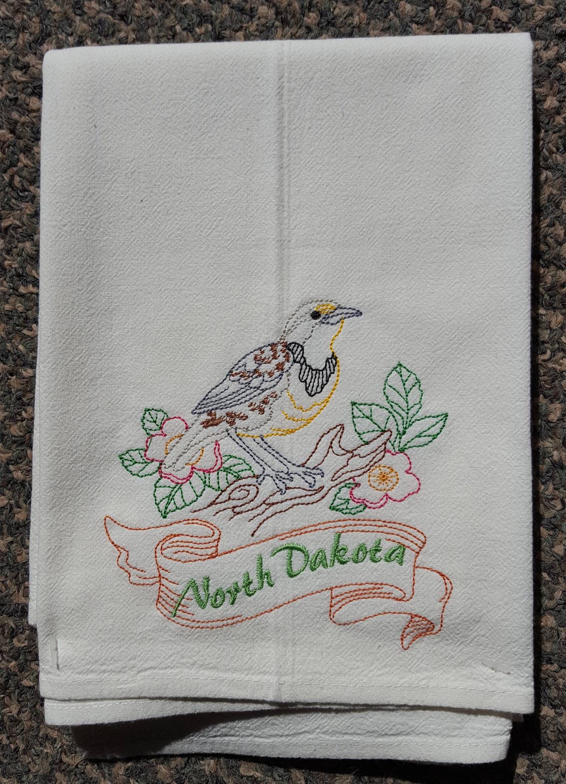 North Dakota State Bird Western Meadowlark OR State Flower - Etsy