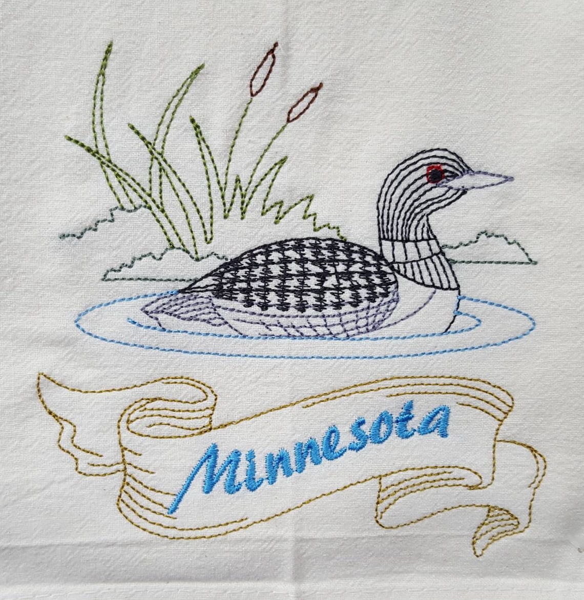 Minnesota State Bird Common Loon OR State Flower Showy Lady | Etsy