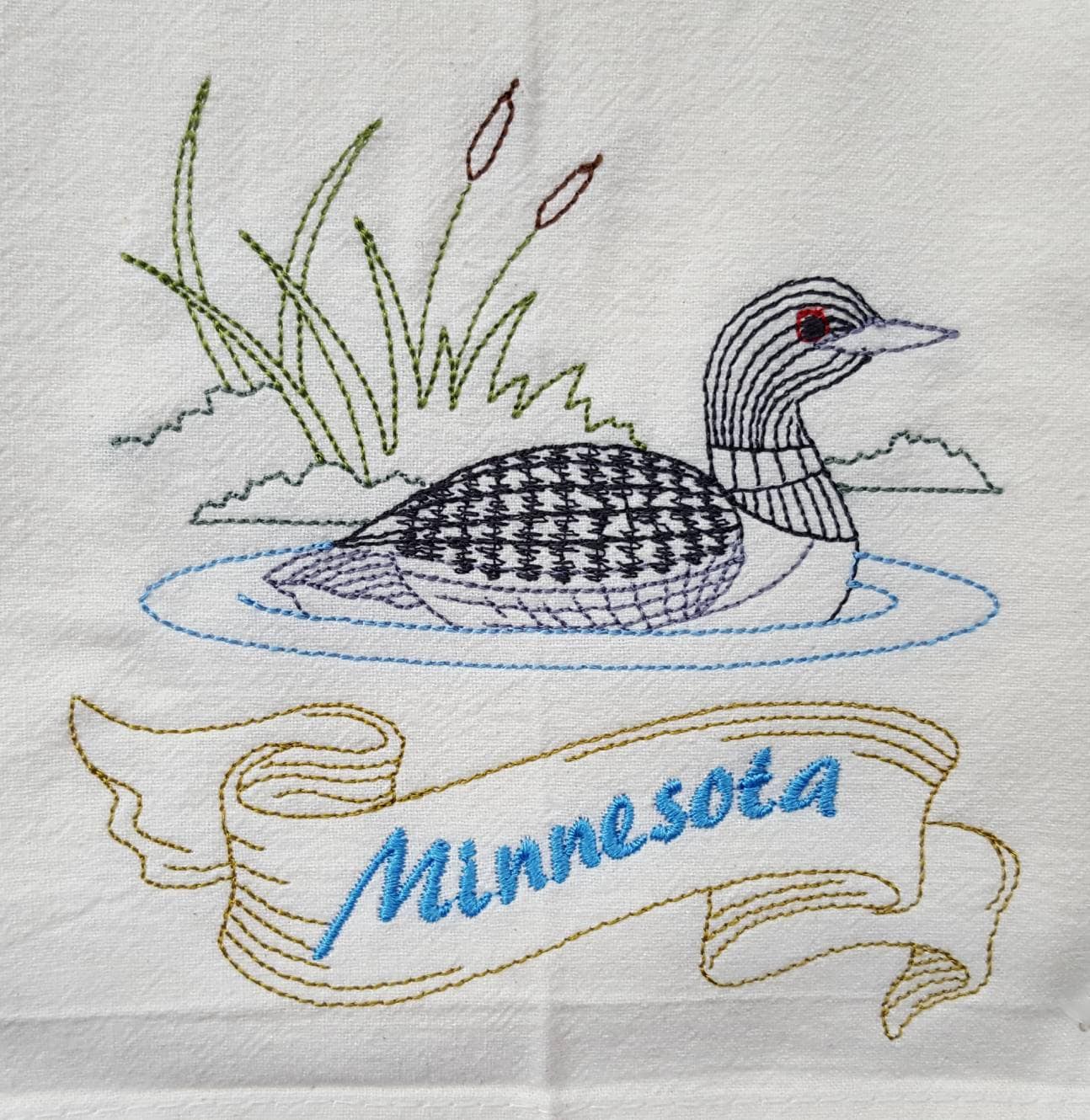 Minnesota State Bird Common Loon OR State Flower Showy Lady | Etsy