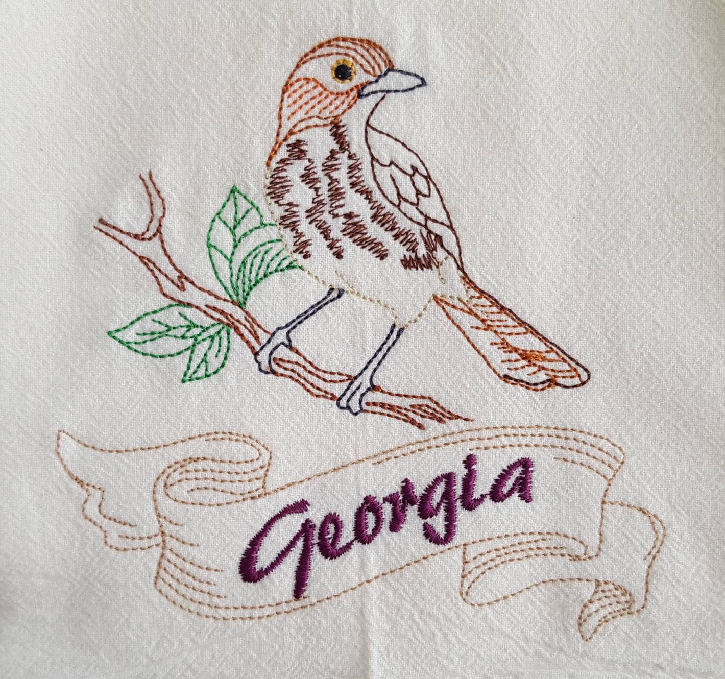 Georgia State Bird Brown Thrasher OR State Flower Cherokee - Etsy