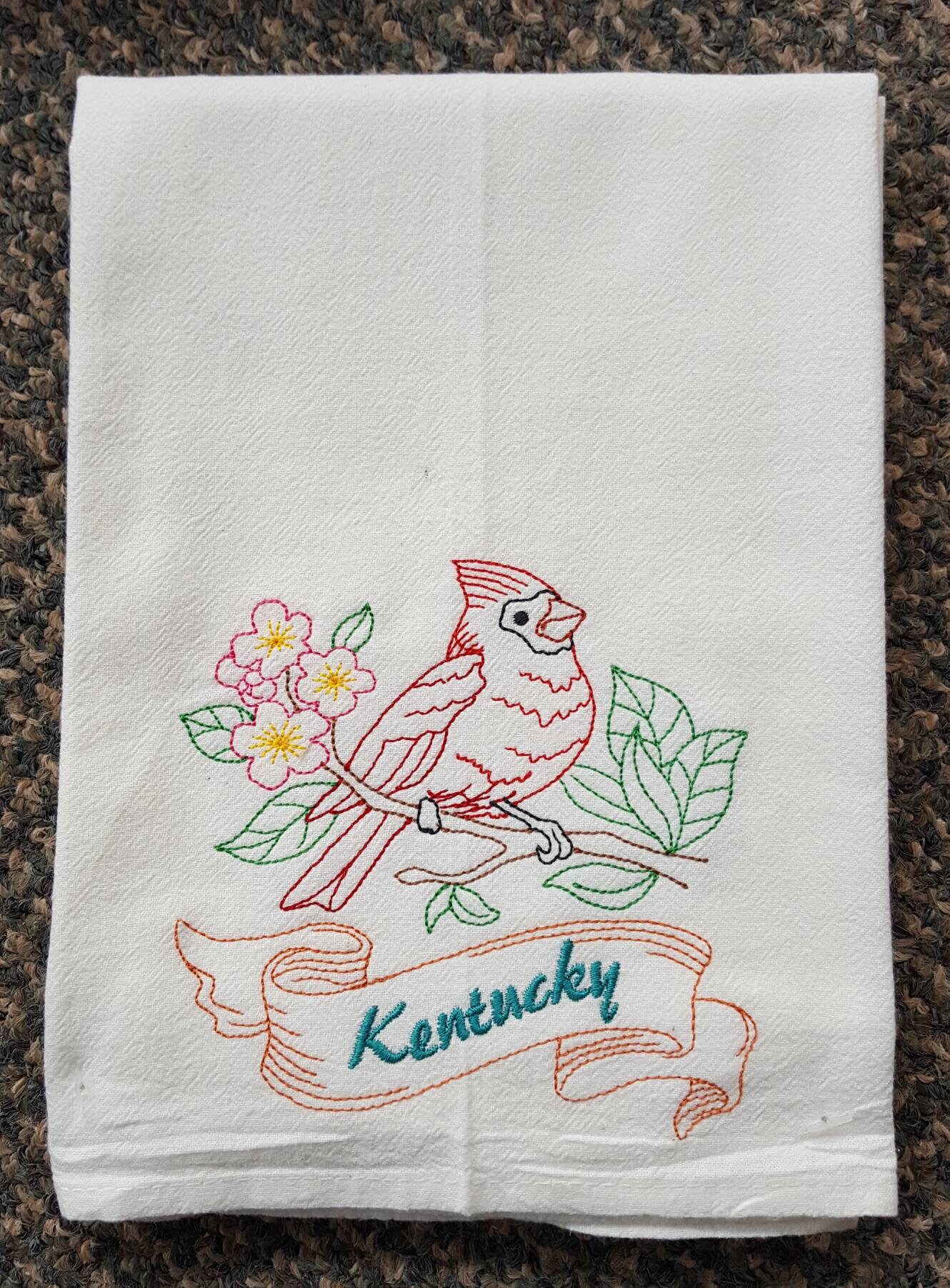 Kentucky State Bird Cardinal OR State Flower Goldenrod Machine ...